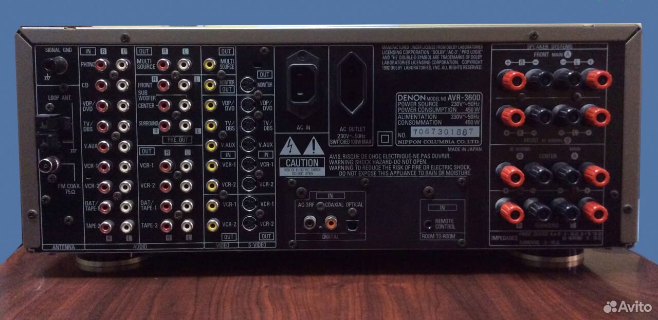 Продам AV ресивер denon AVR-3600 купить в Москве на Avito — Бесплатные ...