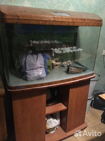 Аквариум jebo б/у с тумбой