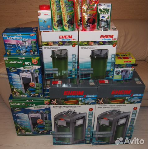 Внешние фильтры Eheim 2080, Fluval fx6, fx4, Jbl