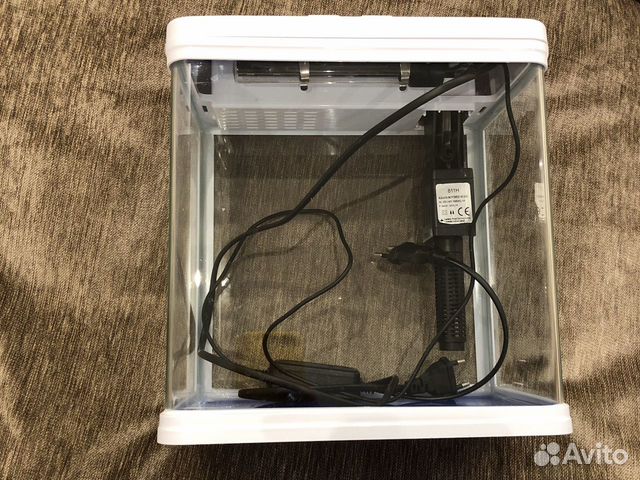 Аквариум barbus 004 (LED + top Filtr) белый 9л